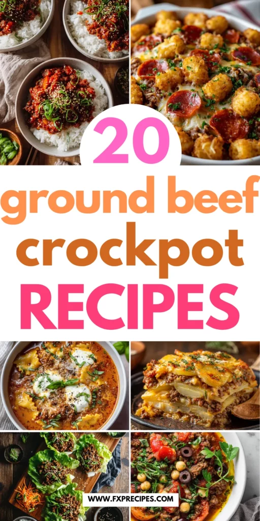 20 Simple & Budget-Friendly Crockpot Ground Beef Recipes for Families ...